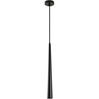 OZAIA Suspension en m&eacute;tal &agrave; hauteur r&eacute;glable UGUR - D. 4 x H. 55/137 cm - Noir