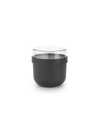 Brabantia Make & Take Frühstücksschale 0.5L - mit Aufschraubbarem Topping-Behälter (180 ml) - Auslaufsicher - Große Öffnung - Gefriergeeignet - Spülmaschinen- &