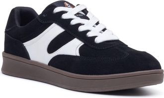 Hush Puppies Maura Wildleder Damen Sneaker Schwarz/Wei&szlig;