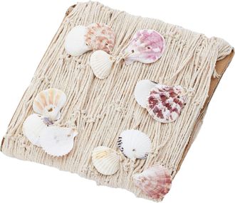 Out of the Blue Out of The Blue Deko-Fischnetz mit Muscheln - Maritimes Netz ca. 100x200 cm f&uuml;r Wand- & Tischdeko - Perfekt f&uuml;r Strand-, Piraten- & Meeres-Motto - Lei