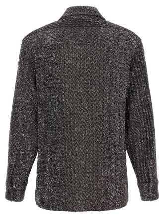Missoni Metallic Zigzag Blouse - Gray