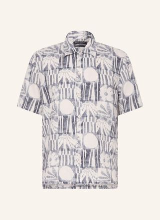 Marc O'Polo Marc Opolo Kurzarm-Hemd Regular Fit Aus Leinen blau