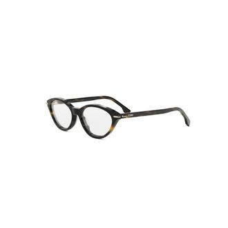 Fendi Selleria Havana Cat Eye Optische Brille - - Accessories - Damen - Mehrfarbig - 53 MM