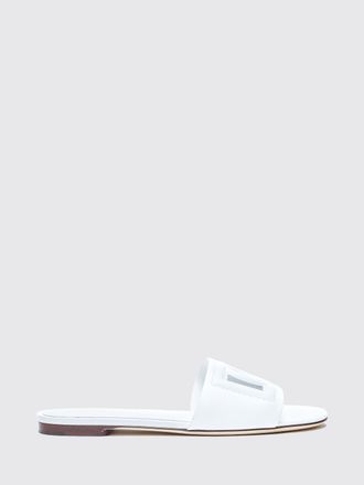 Dolce & Gabbana Mules en cuir avec monogramme DG et talon bas