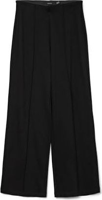 Vero Moda Pantalon à Jambe Large VMEVA Taille Haute Pantalons Black M 30 Black M / L30
