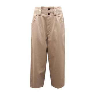 Emma & Gaia 22P803 Wide Leg Hose - - Trousers - Damen - Beige - S