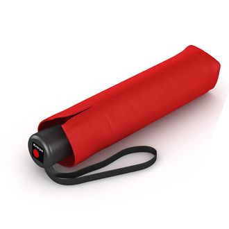Knirps Taschenschirm A.050 Medium Manual - Kompakt und sturmfest - Stabil - Windproof - Red