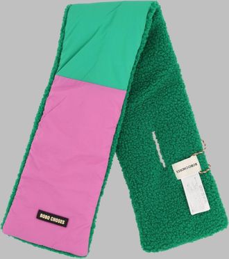 Bobo Choses Color-Block Sheepskin Neck Warmer - Pink