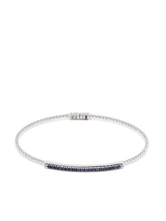 ROSEKEY bracelet en or blanc 18ct serti de saphirs - Argent