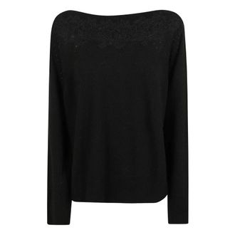 Ermanno Scervino Rundhals-Pullover - - Knitwear - Damen - Schwarzk - XS