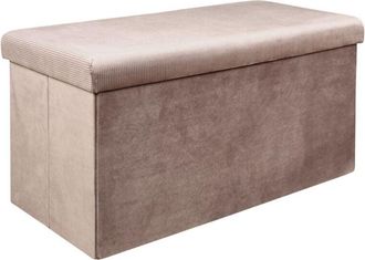 The Home Deco Factory The Home Deco Factory - Coffre banc pliable design velours Giulia