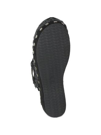 Mou Mules mit Schnallendetail - Schwarz