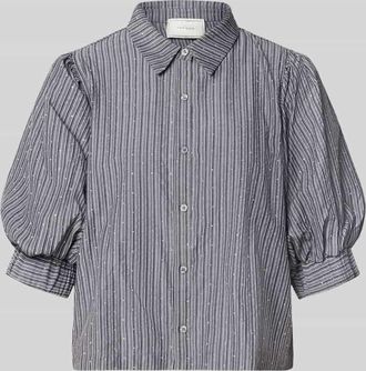 Neo Noir Bluse mit Puff&auml;rmeln Modell Etta