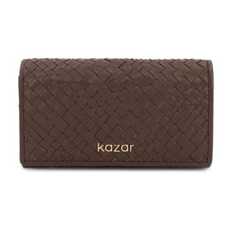 Kazar Geflochtene Ledergeldb&ouml;rse - - Accessories - Damen - Braun - ONE SIZE