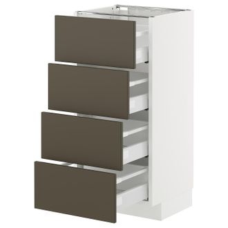 IKEA METOD / MAXIMERA Unterschr., 4 Fronten/4 Schubladen