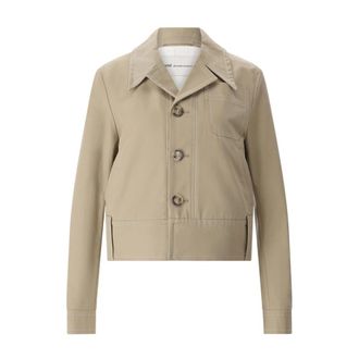 Ami Strukturierte Jacke mit Kn&ouml;pfen - - Jackets - Damen - Beige - S