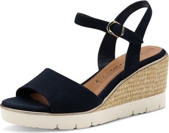 Tamaris Sandalette Damen Keilabsatz blau,EU 38