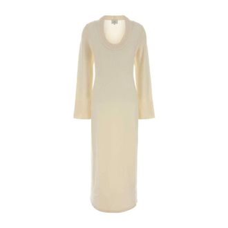 Loulou Studio Femme, Robes, Beige, Taille: 42 FR ARI U Neck Maxi Knit Dress
