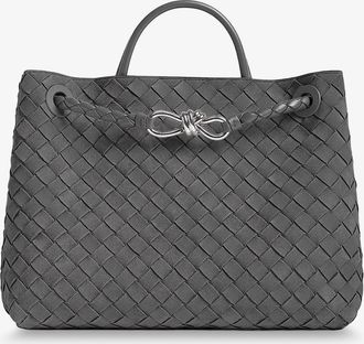 Bottega Veneta Andiamo Medium suede handbag - BOTTEGA VENETA - gender_Woman