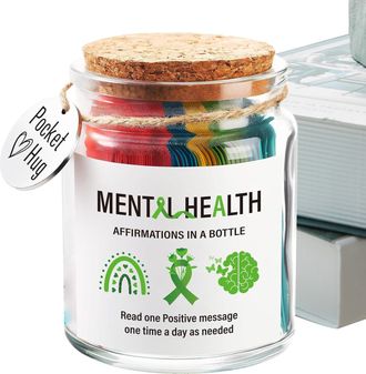 Generic Nachrichten in einem | Motivational Support Jar | Ermutigende Karten mit erhebenden Zitaten f&uuml;r Stressentlastung, Wellness, Achtsamkeit, Selbstpflege,