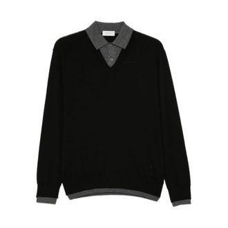 Paolo Pecora Polo-Strickpullover - - Knitwear - Herren - Schwarzk - M