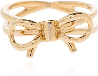 Ferragamo Femme, Accessoires, Jaune, Taille: 52 MM Bow Ring