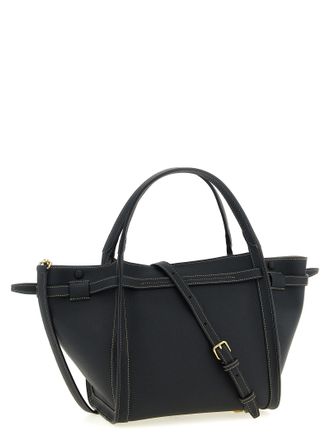 Tod's Womens Tim Tote Black Calfskin Leather