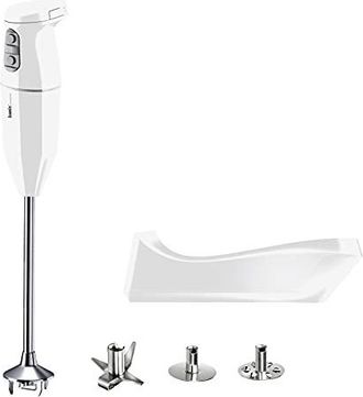 Bamix cordless PRO Set avec mixeur plongeant sans fil, Station de charge, Couteau, Disque fouet, Disque m&eacute;langeur, Inox, 250 W, 3 vitesses, Fabriqu&eacute; en Suis
