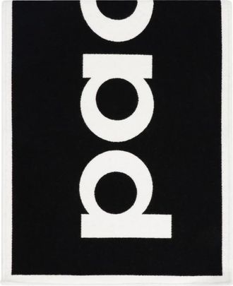 Paco Rabanne unisex, Accessoires, Noir, Taille: ONE Size Logo Jacquard Scarf