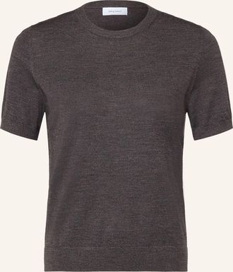Darling Harbour Darling Harbour Strickshirt Aus Merinowolle braun