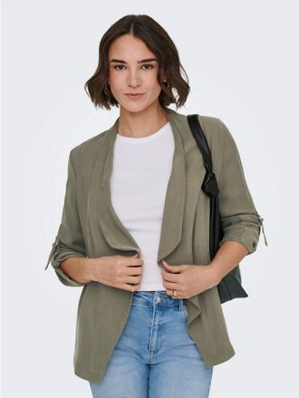 Only Blusenjacke ONLLALIA 3/4 OPEN JACKET PNT Viskosemischung