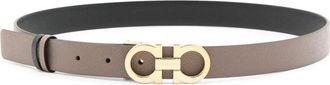 Ferragamo G&uuml;rtel - Textured Leather Belt - Gr. 80 - in Braun - f&uuml;r Damen