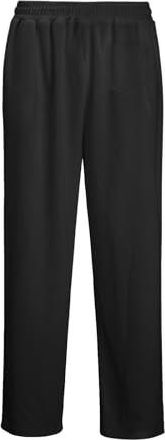 Generic Pantalon coupe droite pour homme avec cordon de serrage &agrave; la taille &eacute;lastique pour les tenues de printemps d&eacute;contract&eacute;es, pantalon l&eacute;ger et respirant,