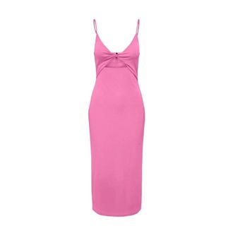 Only Fuchsia Pink One-Shoulder Kleid - - Dresses - Damen - Rosa - M