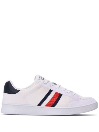 Tommy Hilfiger baskets &agrave; rayures - Blanc