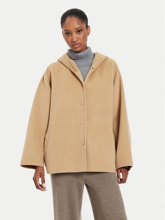 Max Mara Wollmantel Gennaio 2425086021 Beige Regular Fit