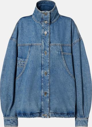 The Attico Oversize-Bomberjacke aus Denim