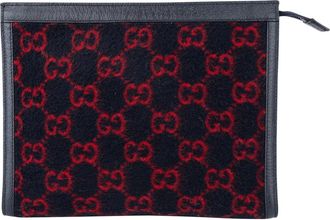 Gucci Crossbody Bags - Gucci GG Wool Monogram Clutch - Gr. unisize - in Bunt - f&uuml;r Damen