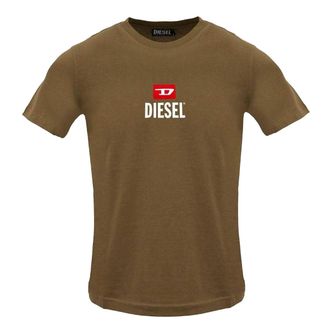 Diesel Just Small New D T-Shirt f&uuml;r Herren (Kaffeebraun)