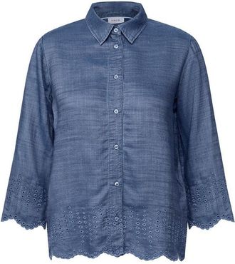 Cecil Langarmbluse Lyocellbluse mit Stickerei