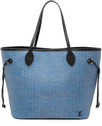 Louis Vuitton Shopper - Epi Denim Neverfull MM - Gr. unisize - in Blau - f&uuml;r Damen
