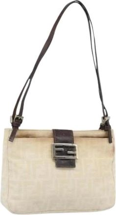 Fendi Pre-owned Toile sacs-fendi - Femme - Pre-owned - Beige - Taille: ONE Size
