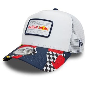 New Era A-Frame Trucker Cap - Abstract Red Bull Racing