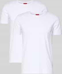 HUGO BOSS T-Shirt mit Logo-Print im 2er-Pack Modell HUGO-Round