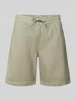 Pepe Jeans London Relaxed Fit Chinoshorts aus Baumwoll-Leinen-Mix