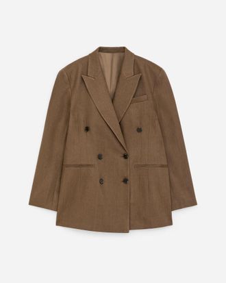 Arket Zweireihiger Blazer -Beige