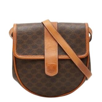 Celine Sac bandouli&egrave;re vintage Pre-owned en toile - Femme - Pre-owned - Brun - Taille: ONE Size