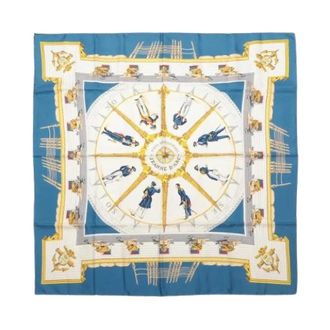 Herm&egrave;s Pre-owned Carr&eacute; 90 Festival des Amazones Schal - - Pre-owned - Damen - Blau - ONE SIZE