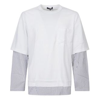 Comme Des Gar&ccedil;ons Brusttaschen-T-Shirt mit Rundhalsausschnitt und kurzen &Auml;rmeln - - Tops - Herren - Wei&szlig; - S