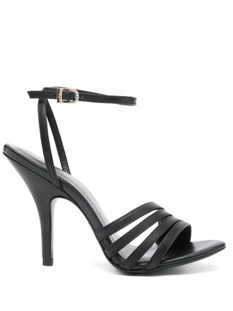 Patrizia Pepe sandales en cuir 100 mm - Noir